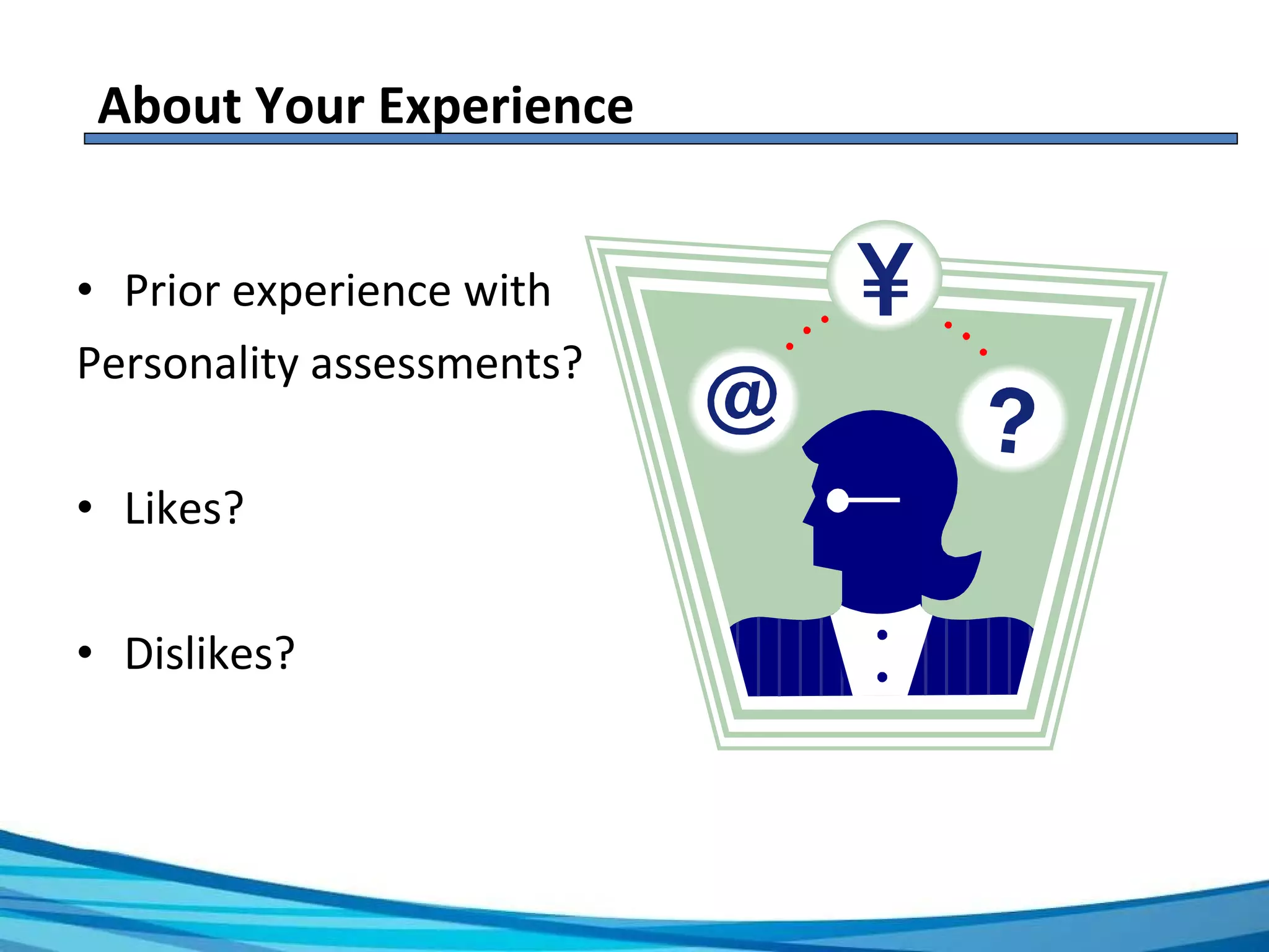 Previewing Occupational Personality Questionnaire Used In Selection | PPT