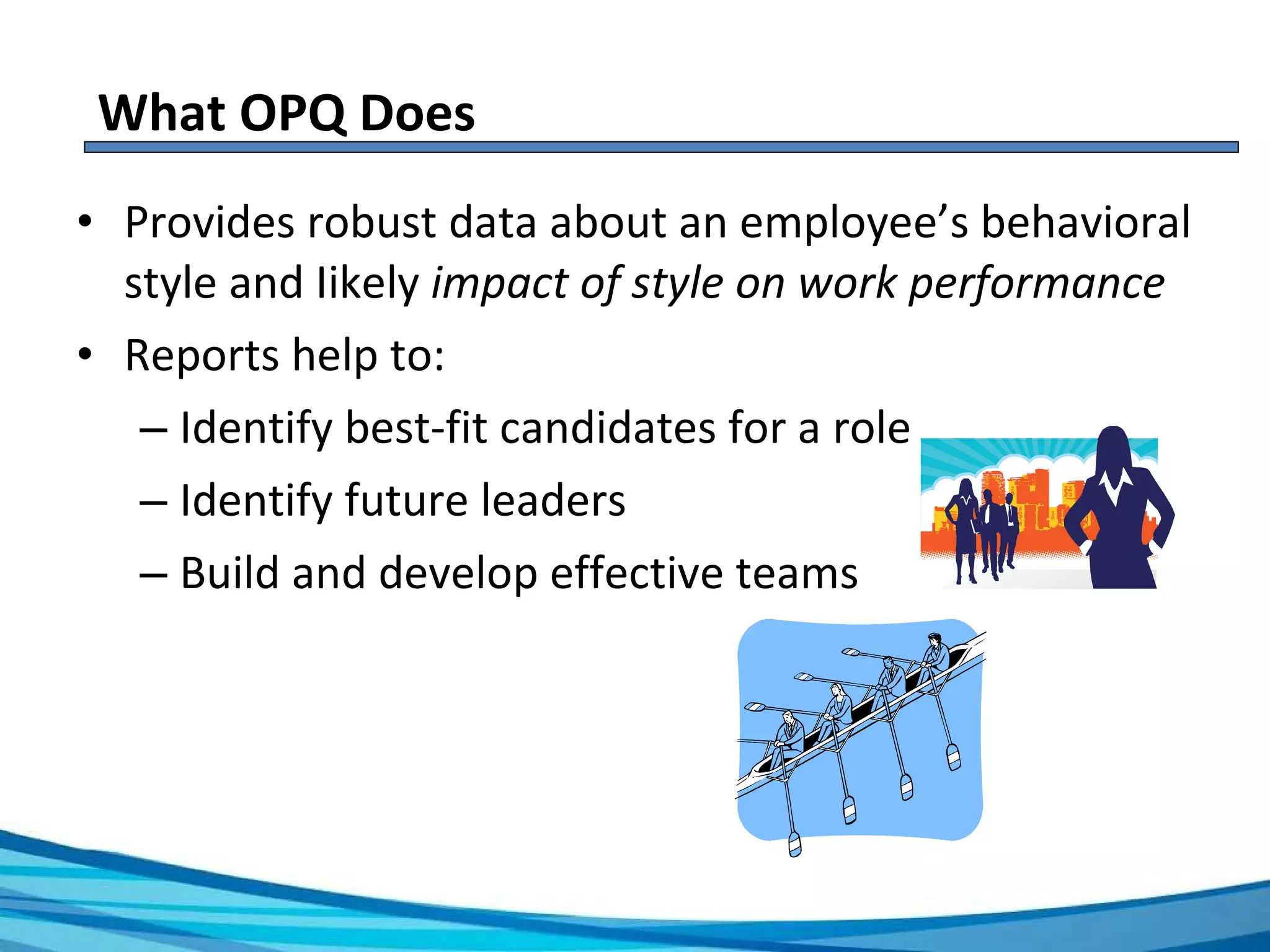 Previewing Occupational Personality Questionnaire Used In Selection | PPT