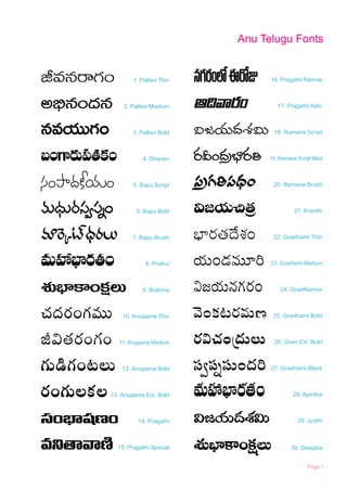 Preview of telugu | PDF