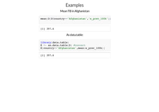 Introduction to data.table in R | PDF