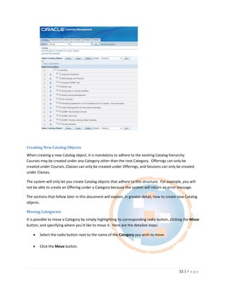 Preview of unoffical oracle learning management administrator guide | PDF
