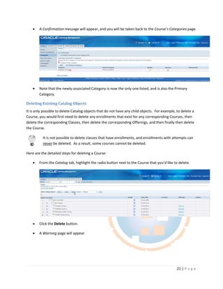 Preview of unoffical oracle learning management administrator guide | PDF