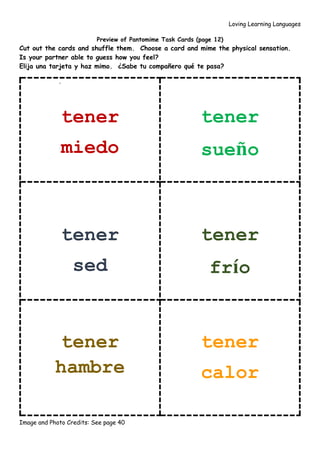 Preview tener, estar y doler | PDF