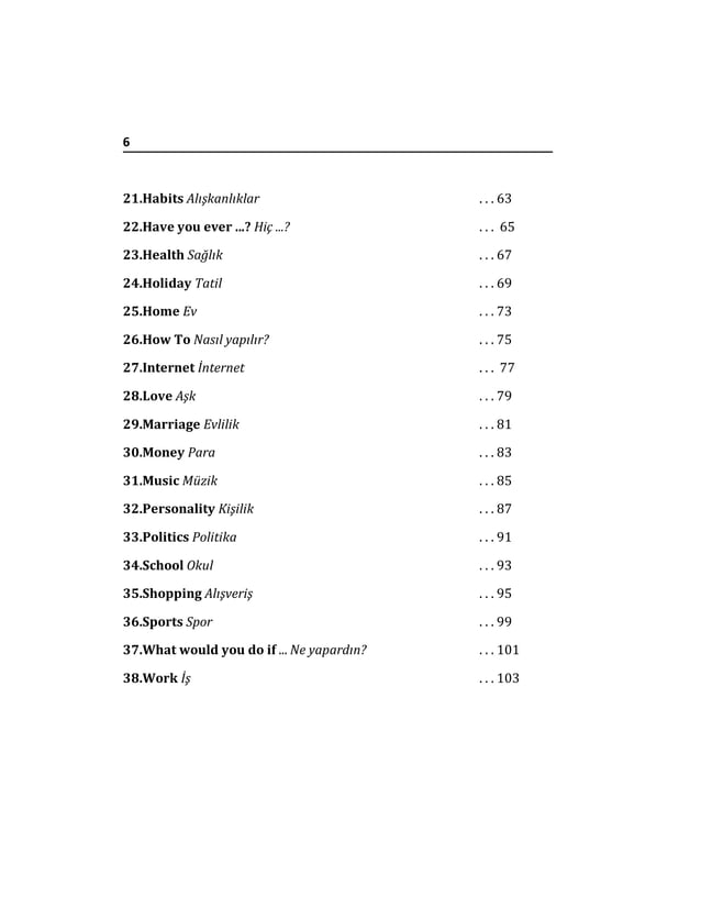 Turkish Language Books - Turkish Questions | PDF