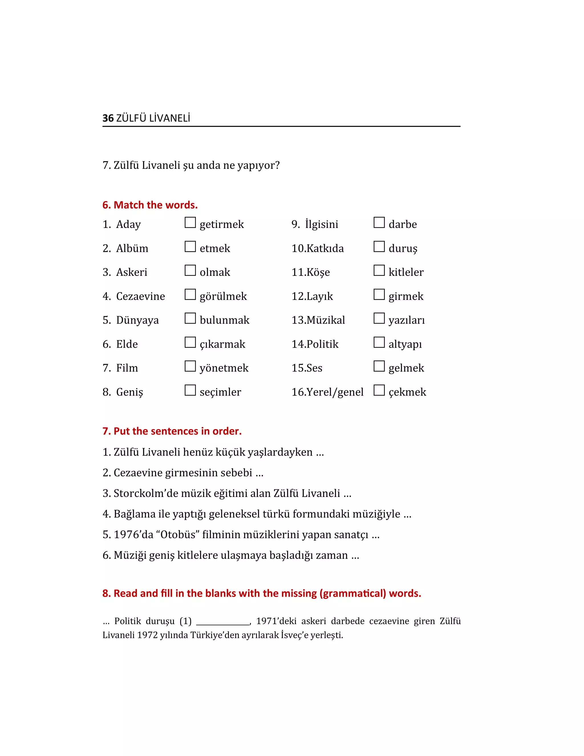 Turkish Language Books - Turkish Biographies 3 | PDF