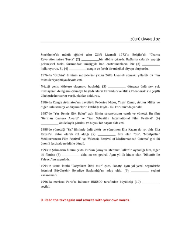 Turkish Language Books - Turkish Biographies 3 | PDF