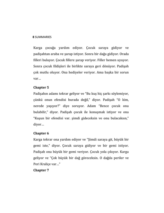 Turkish Reading Books - Turkish fairy Tales 1 (Beginner) | PDF