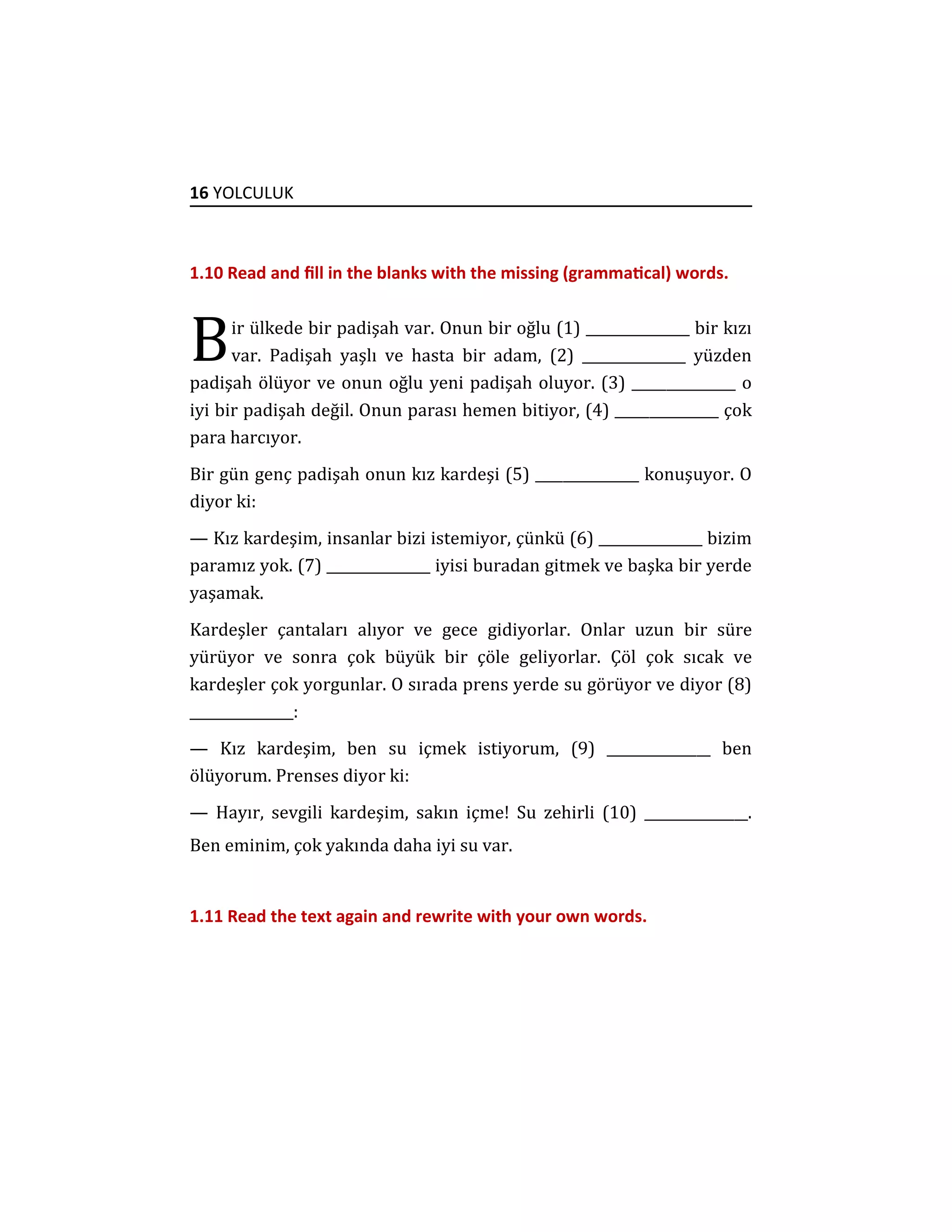 Turkish Reading Books - Turkish Fairy Tales 2 (Beginner) | PDF