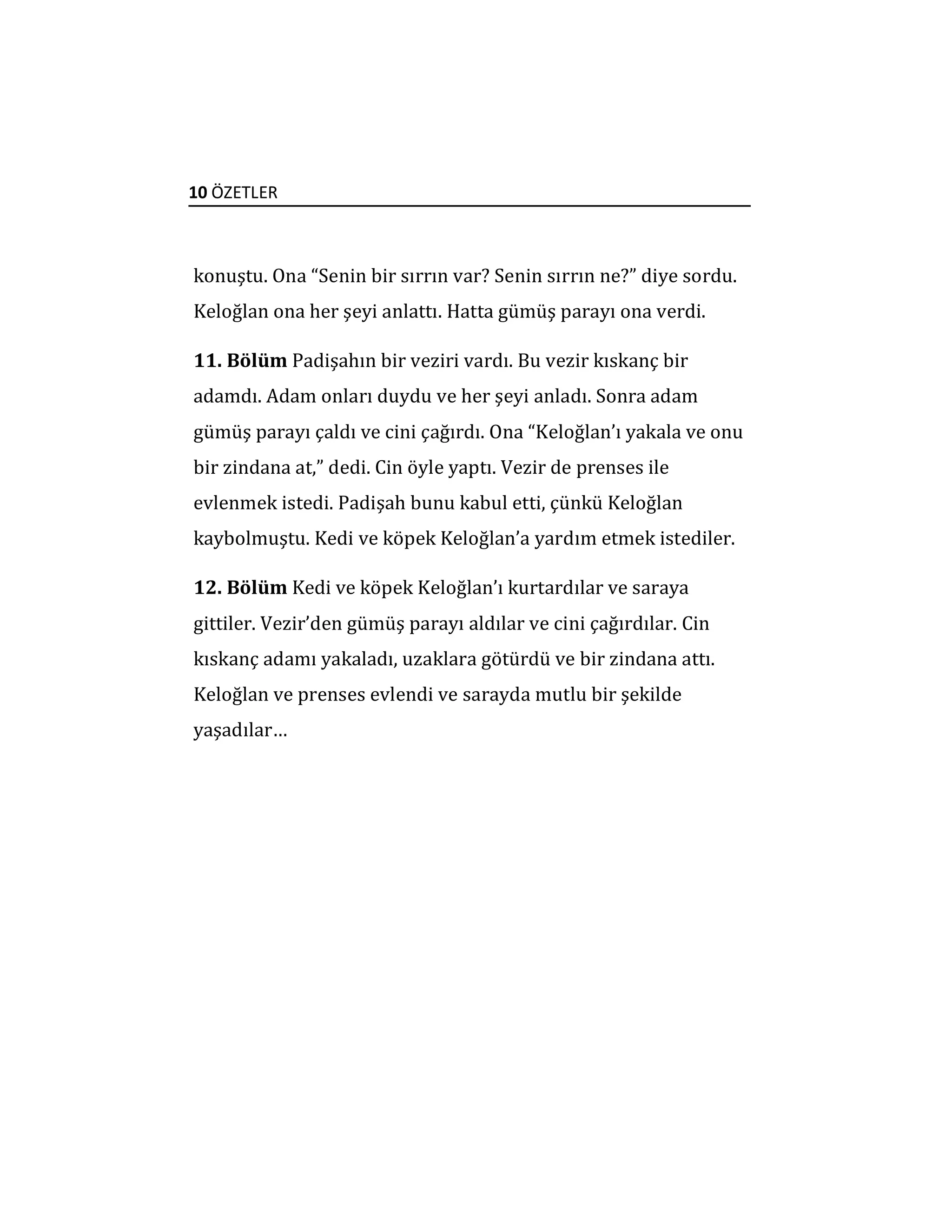 Turkish Language Books - Turkish Fairy Tales 3 | PDF