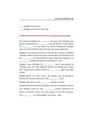 Turkish Language Books - Turkish Fairy Tales 3