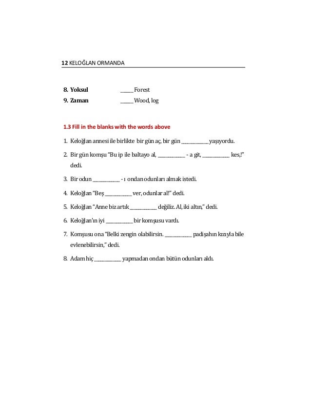 Turkish Language Books - Turkish Fairy Tales 3