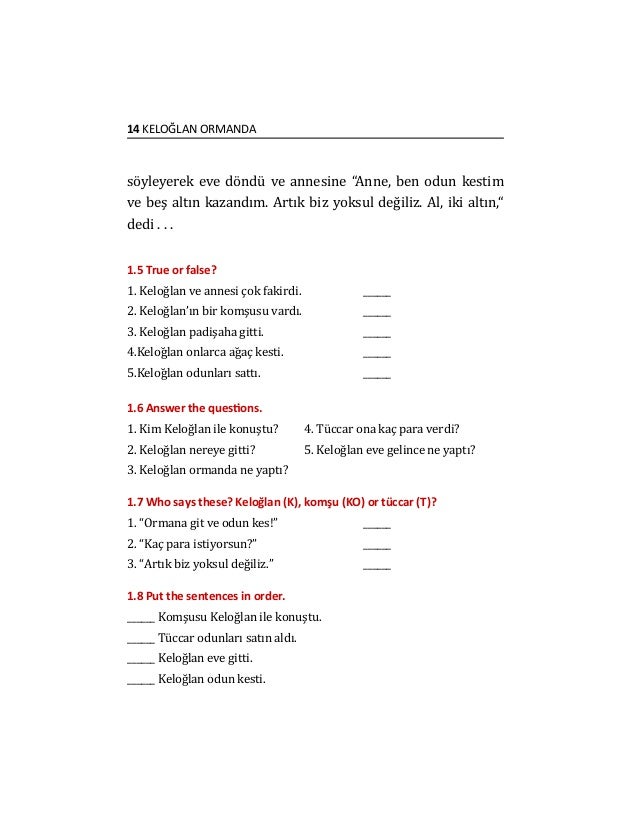 Turkish Language Books - Turkish Fairy Tales 3