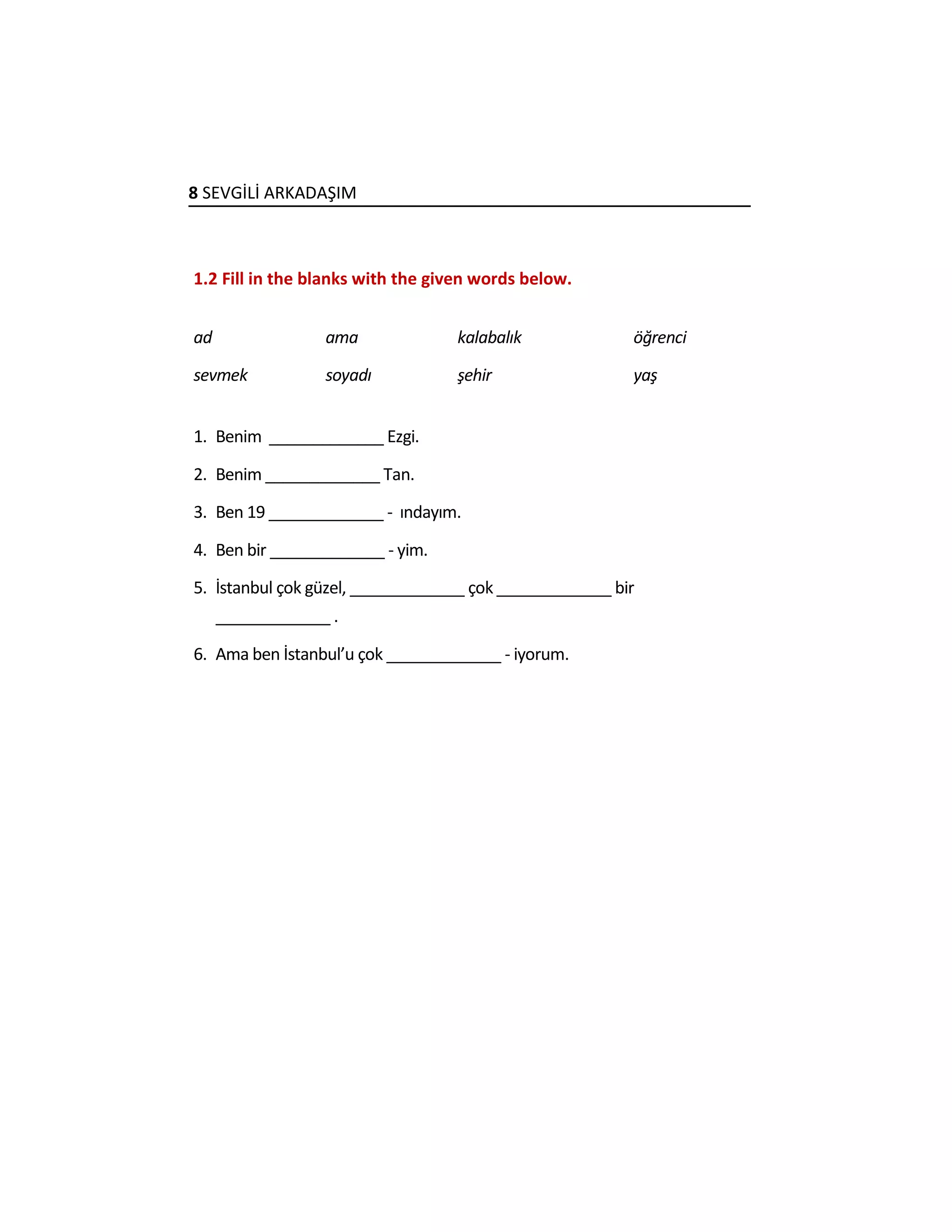 Turkish Reading Books - Turkish Penfriends 1 (Beginner) | PDF