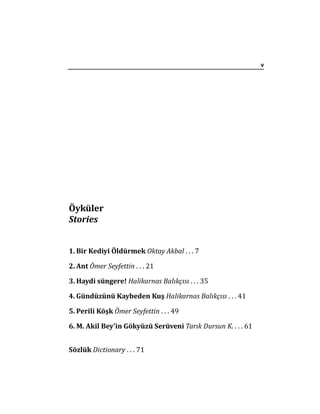 Turkish Reading Books - Turkish Short Stories 1 (Pre-intermediate) | PDF