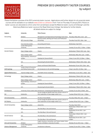 Preview university taster_courses_2013 | PDF