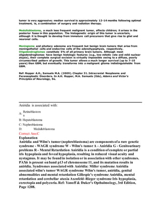 Previous year question on medulloblastoma based on neet pg, usmle, plab ...