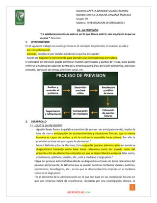 La Previsión | PDF