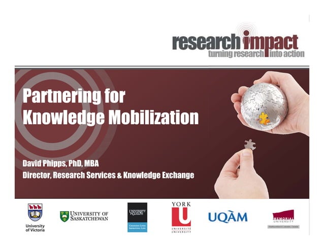 Partnering For Knowledge Mobilization Ppt