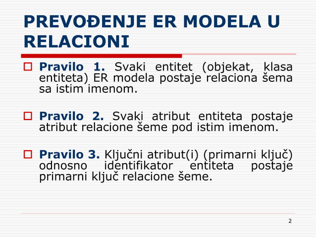 Prevođenje ER modela u relacioni model.ppt