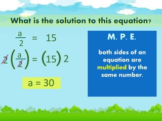 Solving Linear Equations - GRADE 8 MATHEMATICS | PPTX