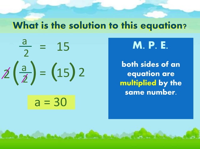 Solving Linear Equations - GRADE 8 MATHEMATICS | PPTX | Physics | Science