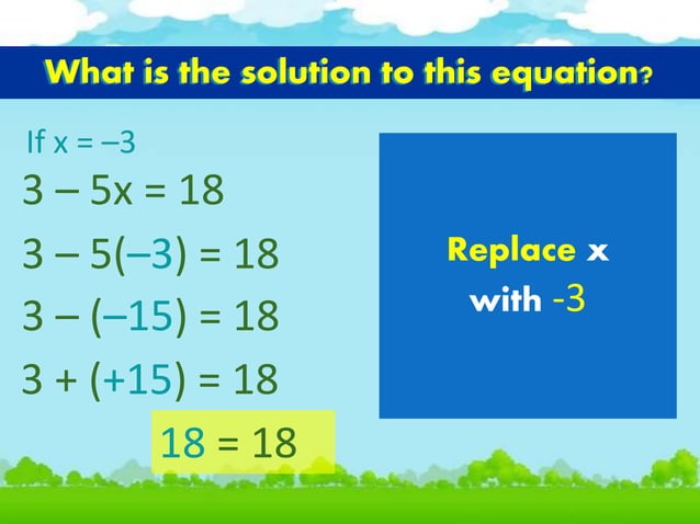 Solving Linear Equations - GRADE 8 MATHEMATICS | PPTX | Physics | Science