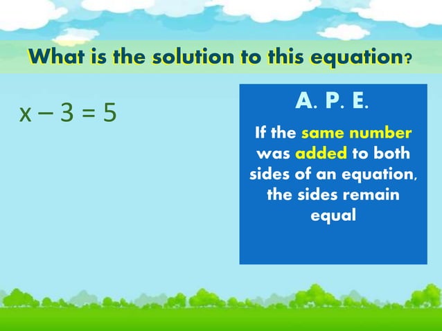 Solving Linear Equations - GRADE 8 MATHEMATICS | PPTX | Physics | Science