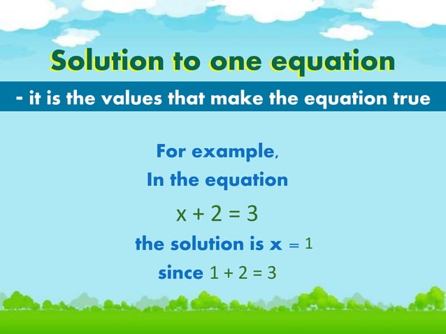 Solving Linear Equations GRADE 8 MATHEMATICS PPT Solving Linear Equations GRADE 8 MATHEMATICS PPT