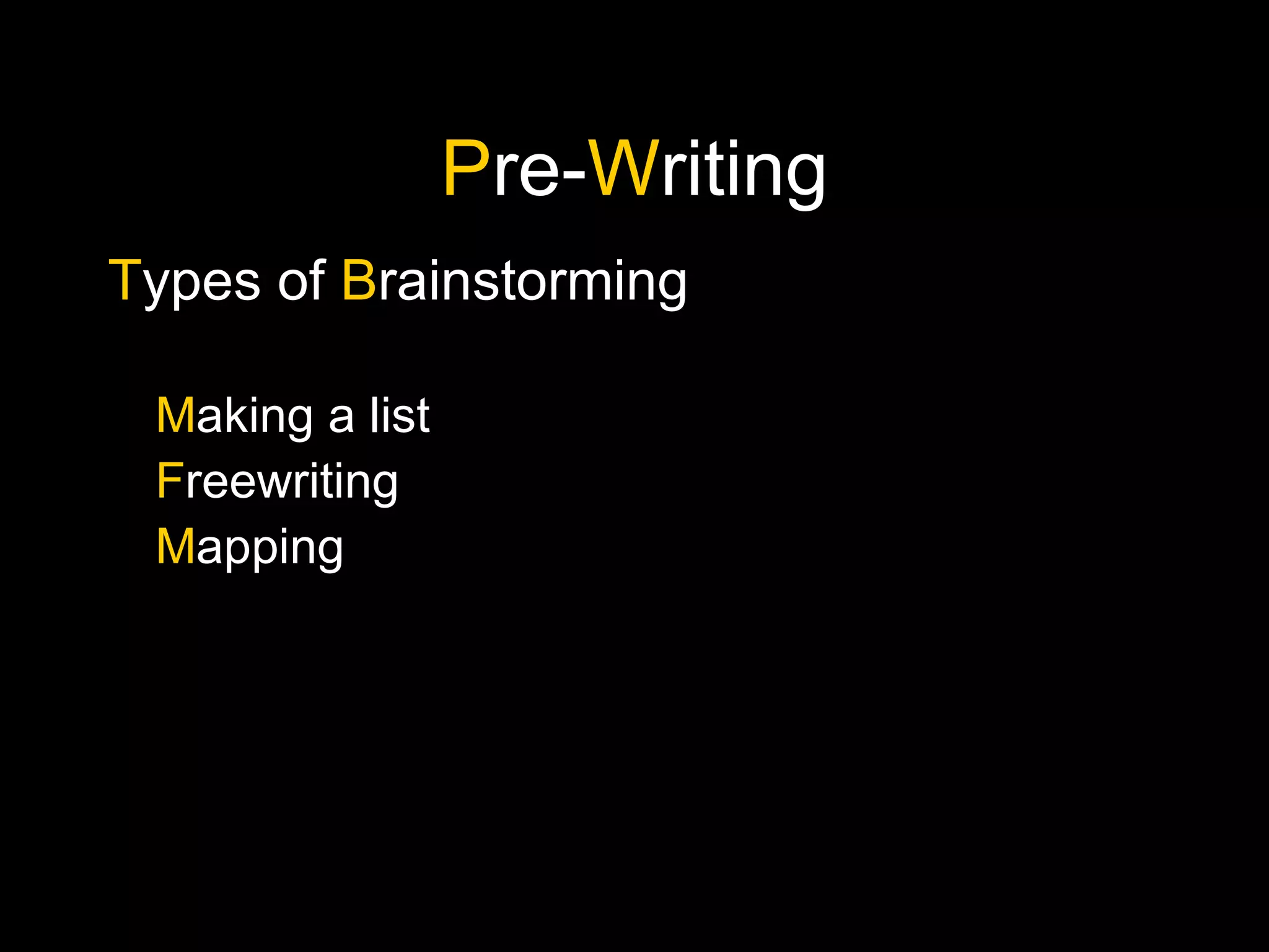 Essay Writing (Prewriting) | PPT