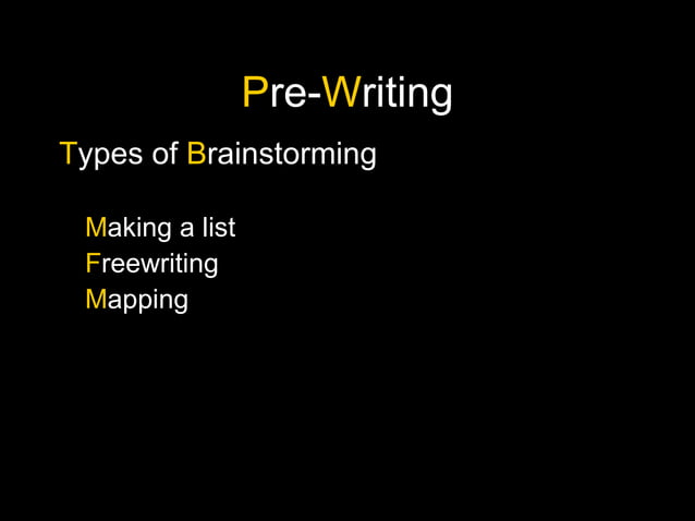 Essay Writing (Prewriting) | PPT