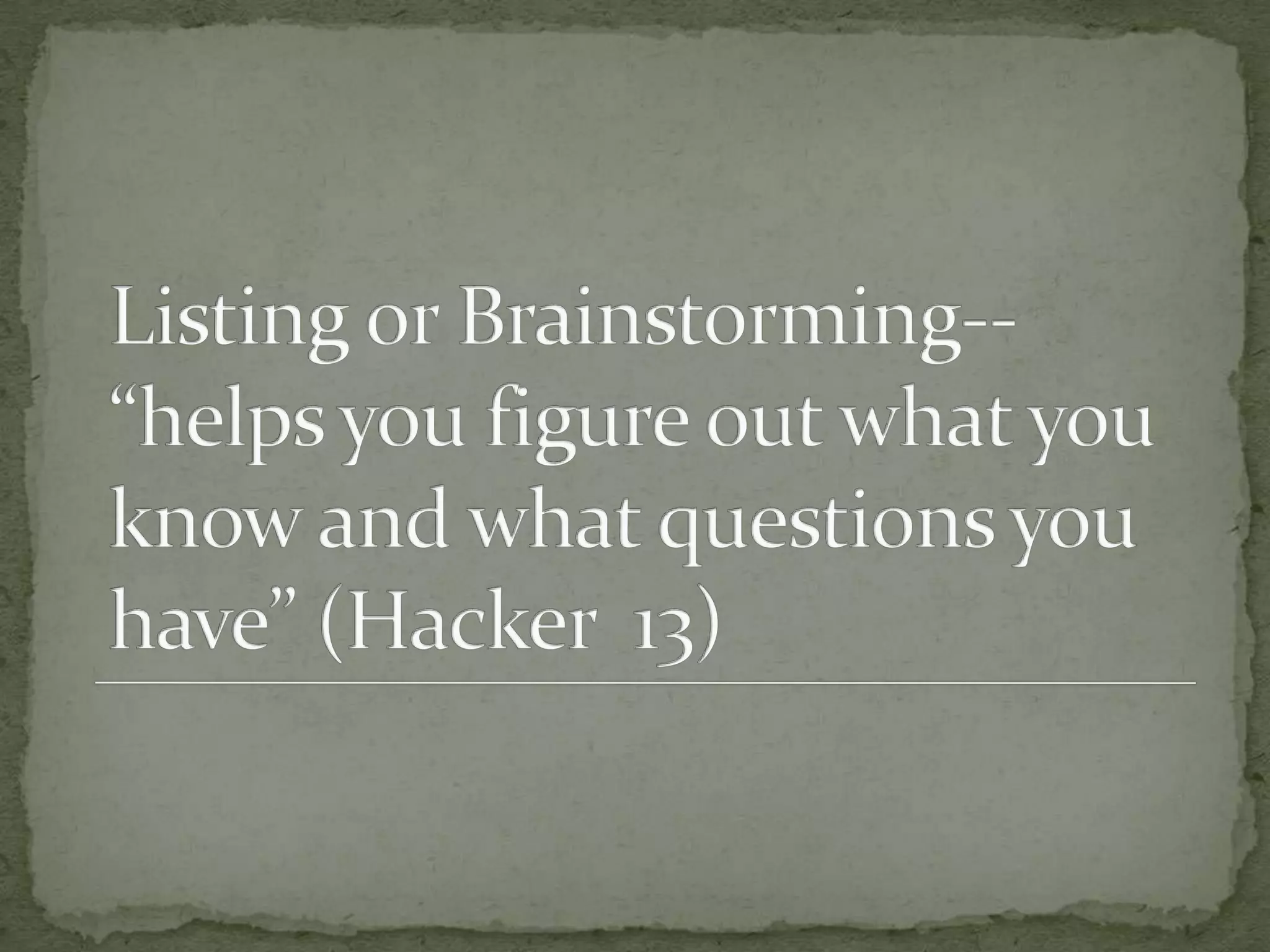 Prewriting PowerPoint | PPTX