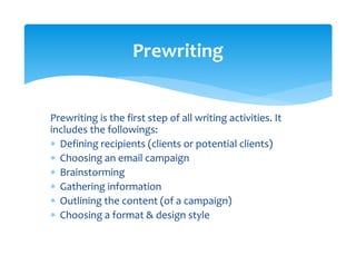 Prewriting | PDF
