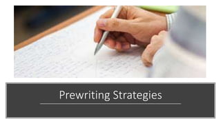 Prewriting | PPTX
