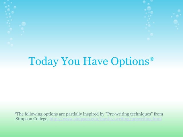 Prewriting, brainstorming, and outlining | PPT