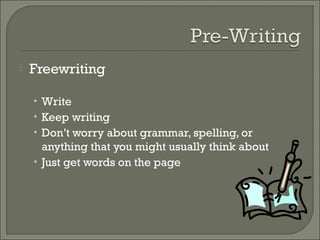 Pre writing for week 3 challenge question | PPT