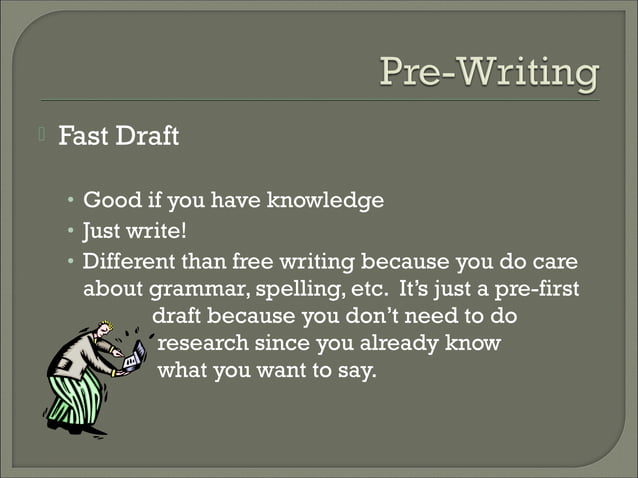 Pre writing for week 3 challenge question | PPT