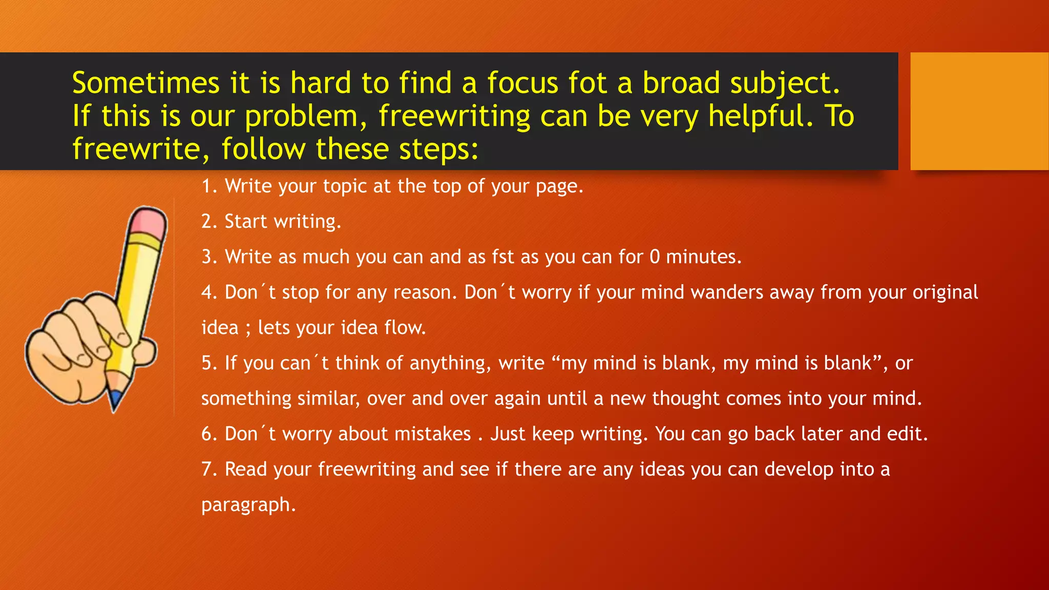 Prewriting strategies | PPT