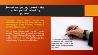 Prewriting strategies | PPT