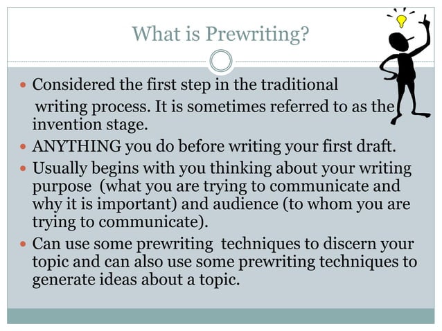 Prewriting techniques | PDF