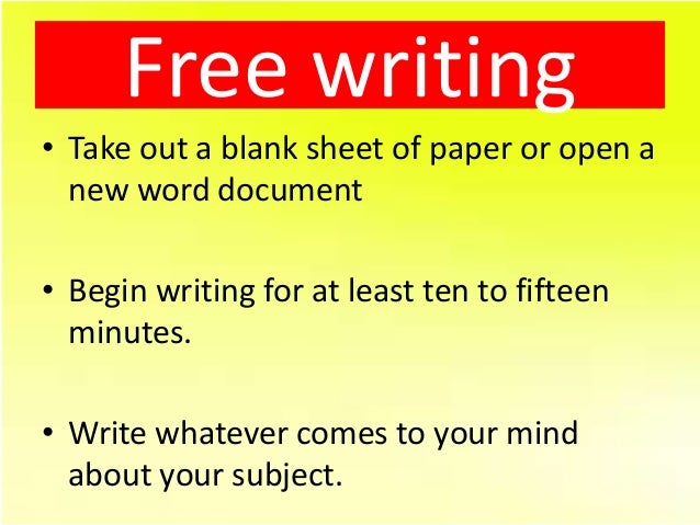 Prewriting Techniques Prewriting Techniques