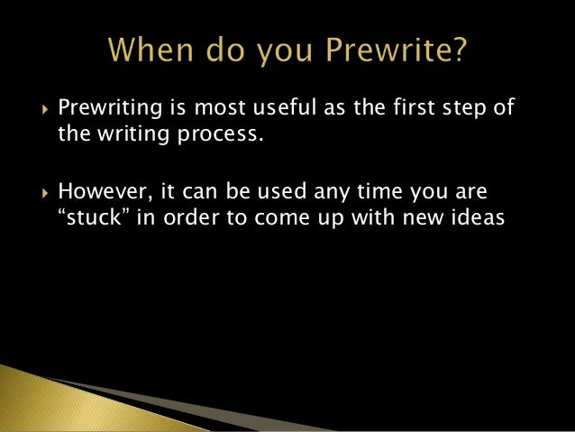 making a list in prewriting techniques