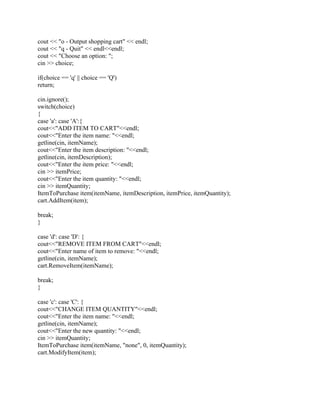 - Prewritten codes main-cpp- #include -iostream- #include-Shoppi.pdf