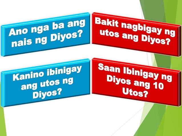 10 utos ng Diyos | PPTX