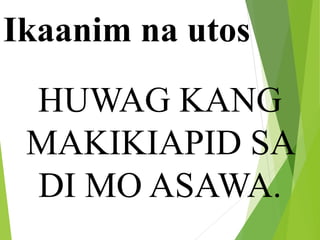 10 utos ng Diyos | PPT