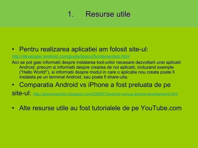 Prezentare proiect | PPT