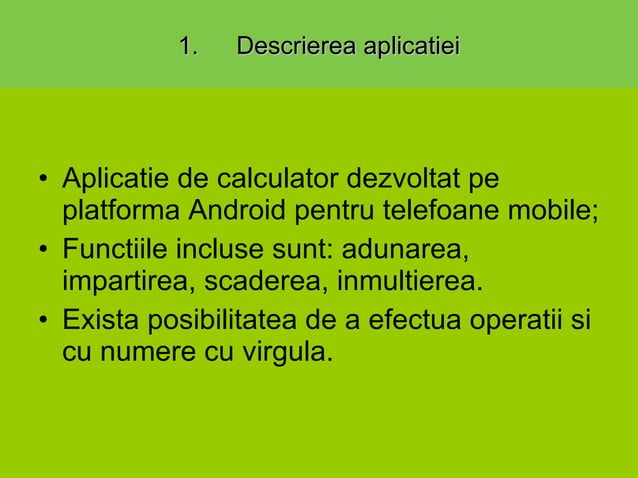 Prezentare proiect | PPT