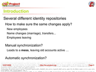 LDAP Synchronization Connector (LSC) | PPT