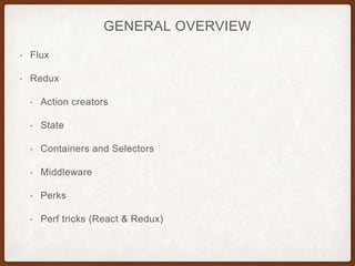 Wrap up Presentation Flux/Redux | PPT
