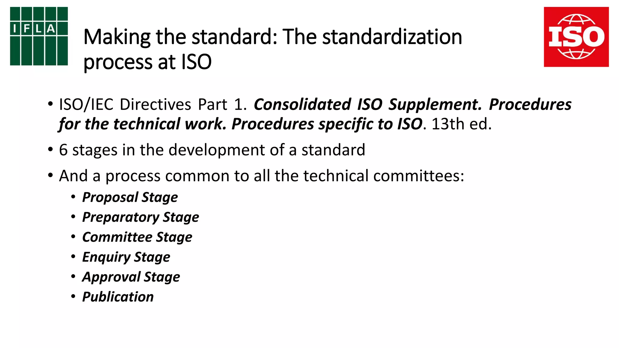 IFLA-ISO Relations since 1947: Making standards in information and ...