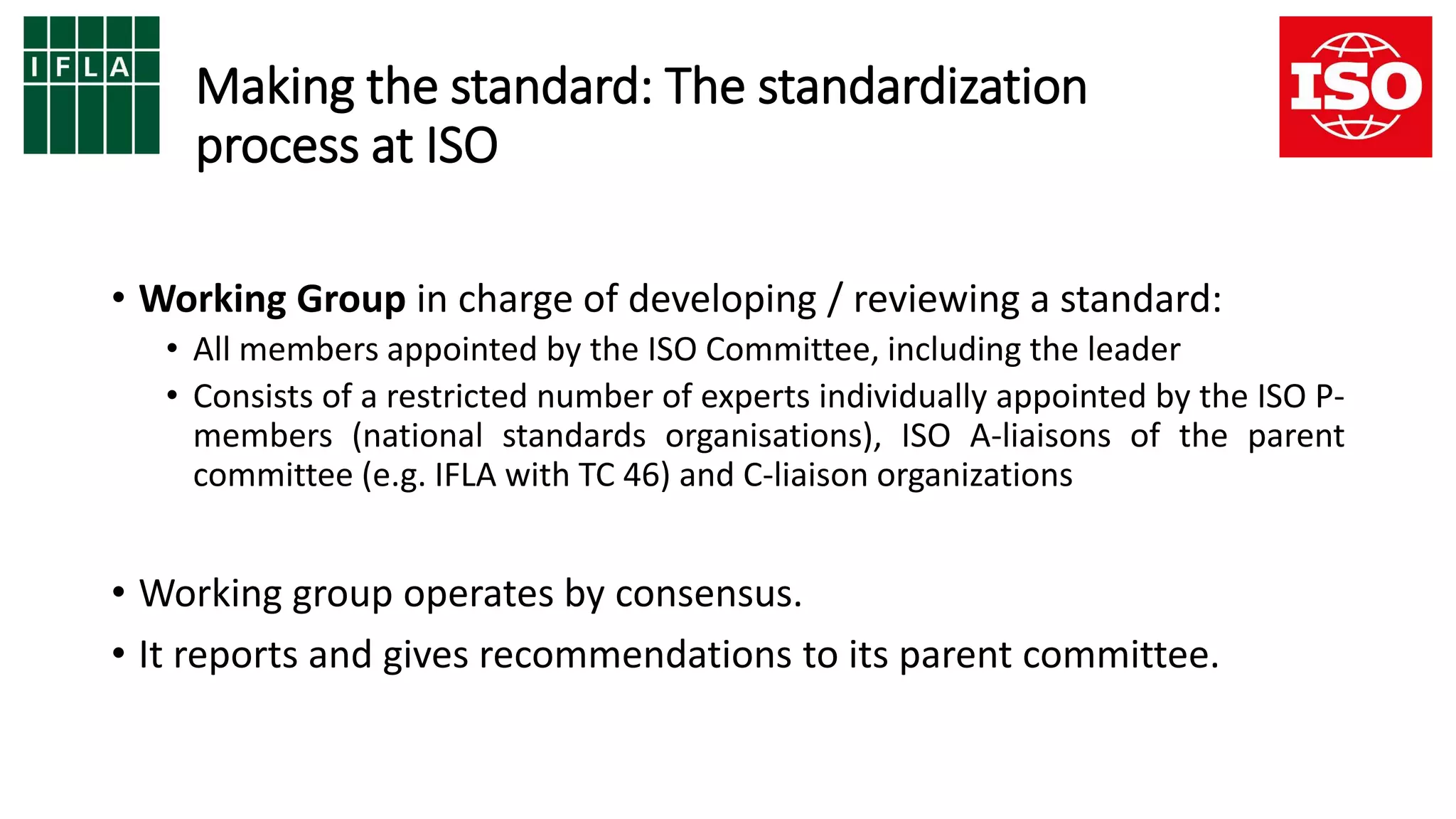 IFLA-ISO Relations since 1947: Making standards in information and ...